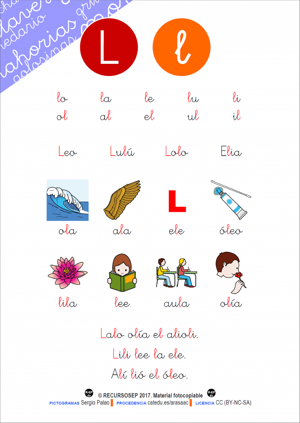 Taller de Lectoescritura REcursosEP letras M-L-P-T-S -Orientacion Andujar