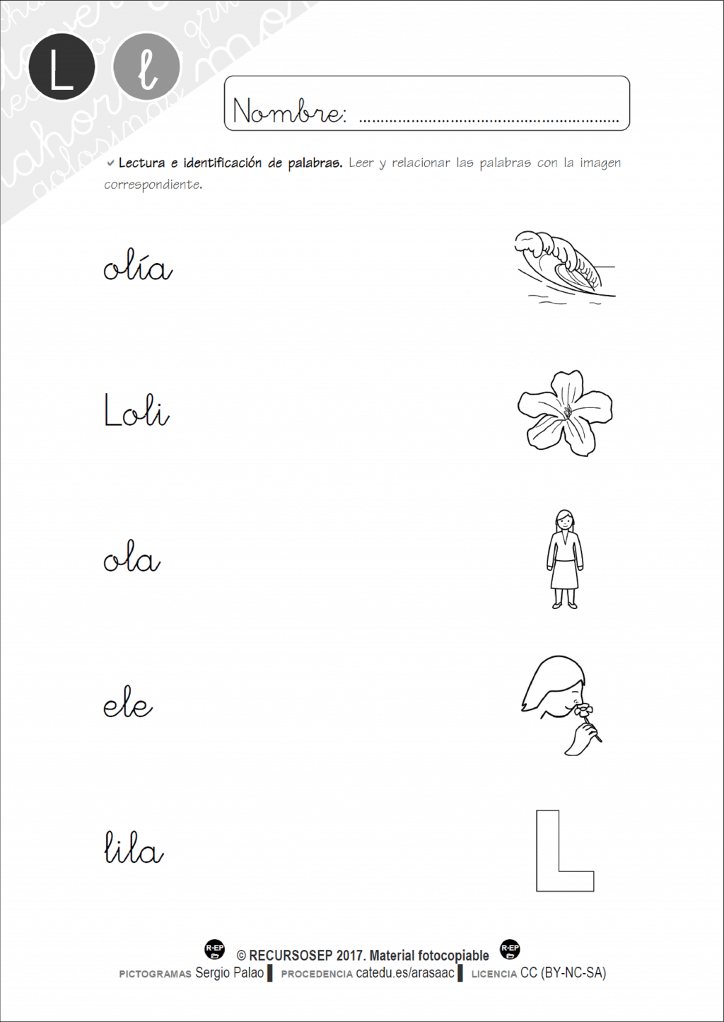 Cartilla para leer – L