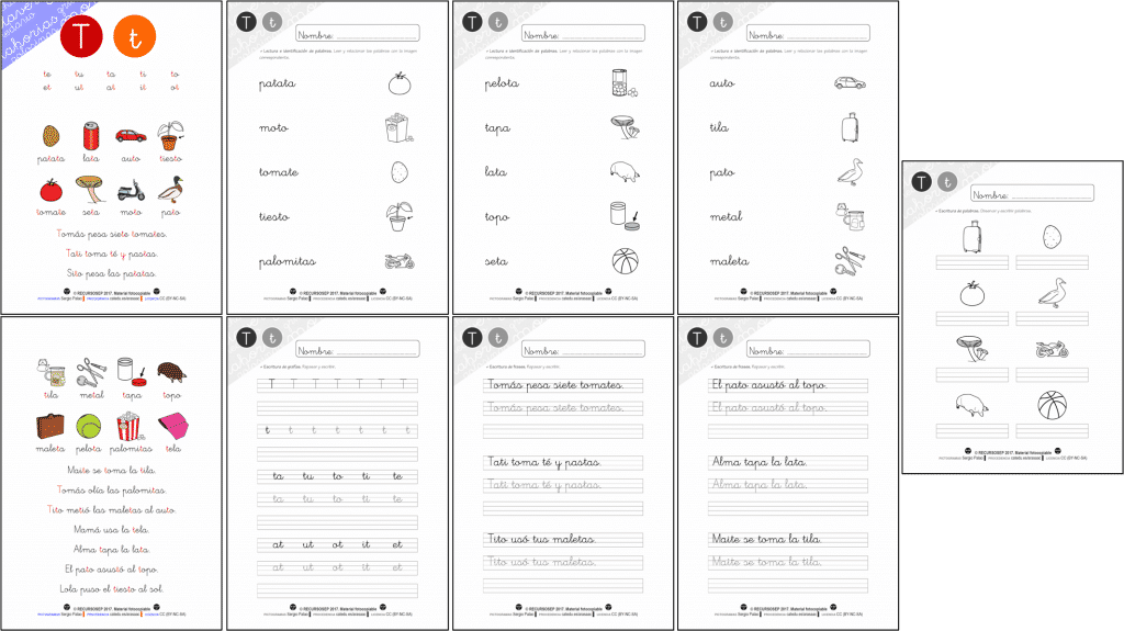 Cartilla para leer – T