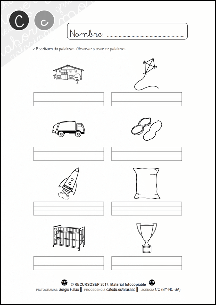 Cartilla para leer – C (ca, co, cu)