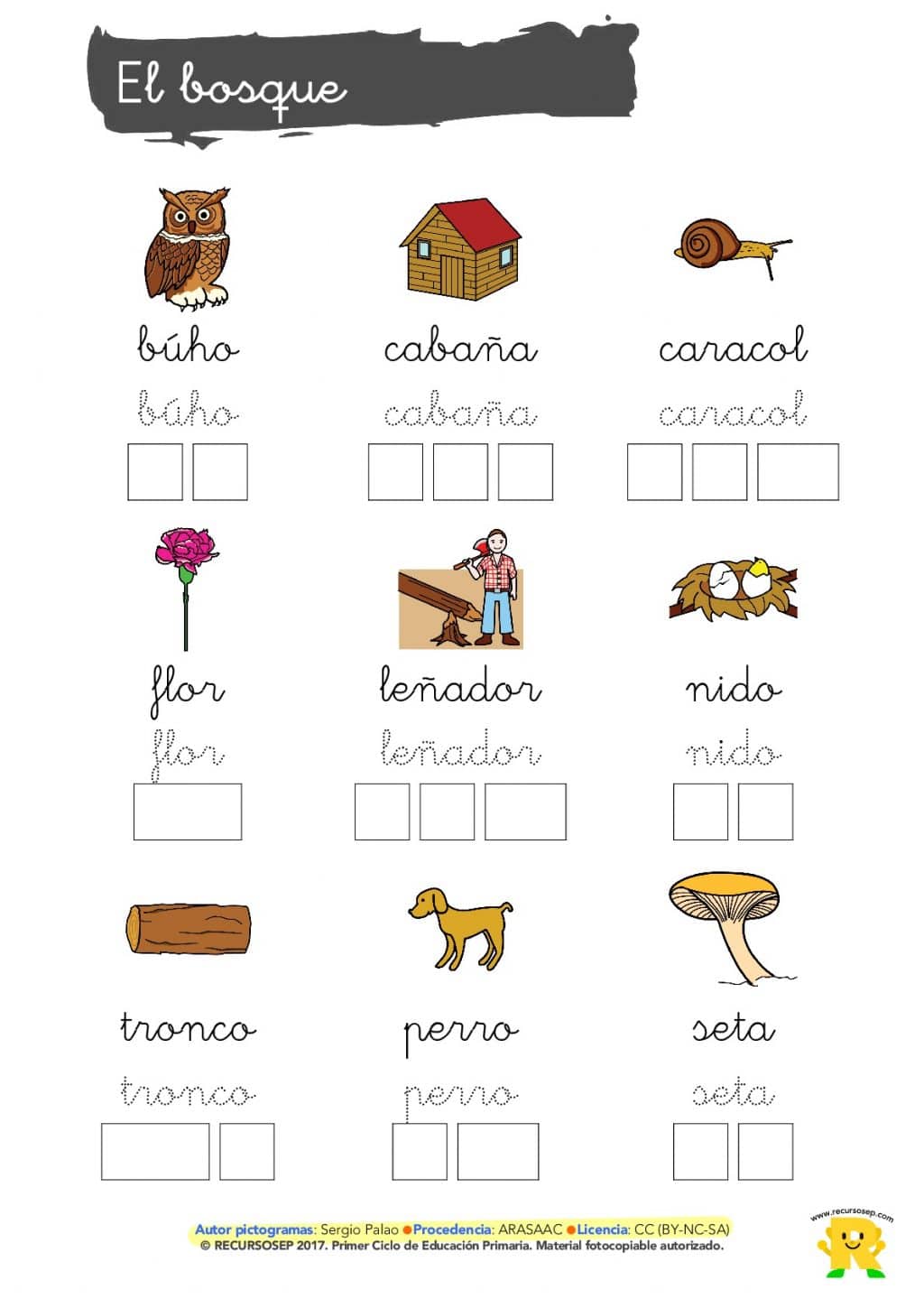 Separamos palabras en SÍLABAS – Primer ciclo