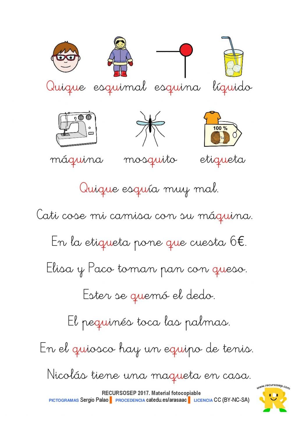 Taller De Lectoescritura Letra Q Hojas De Lectura Y Actividades