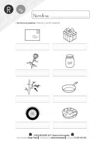 Material lectoescritura: LETRA R (Cartilla y batería de actividades)