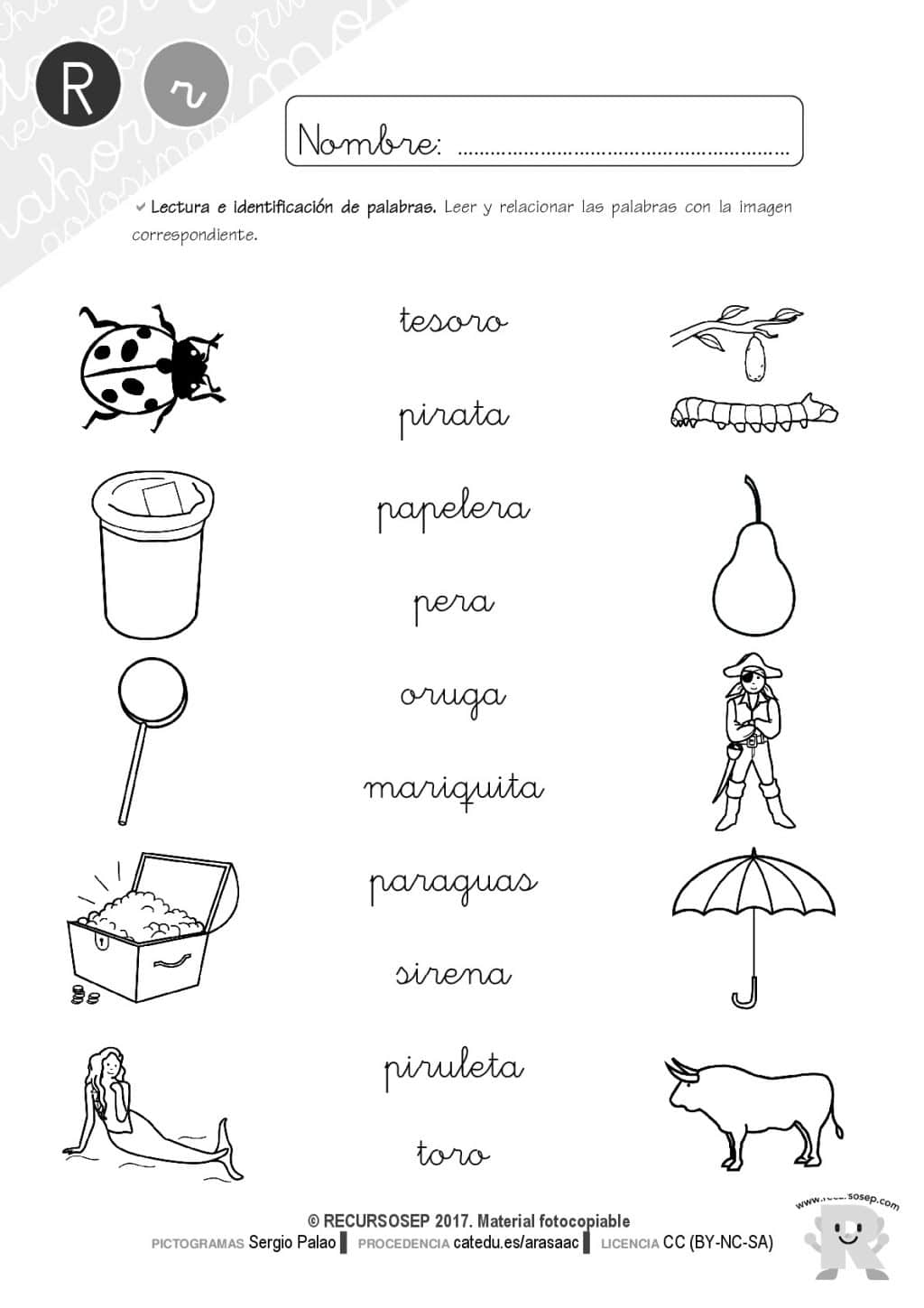 Metodo Recursosep Lectoescritura Letra R Suave Actividades 002 