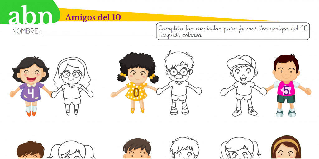 los-amigos-del-10-ficha-método-abn-recursosep