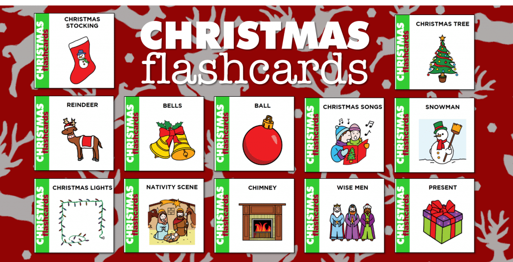 Christmas flashcards