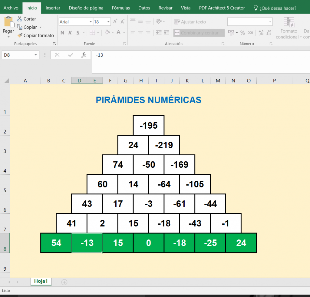 Piramide De Numeros