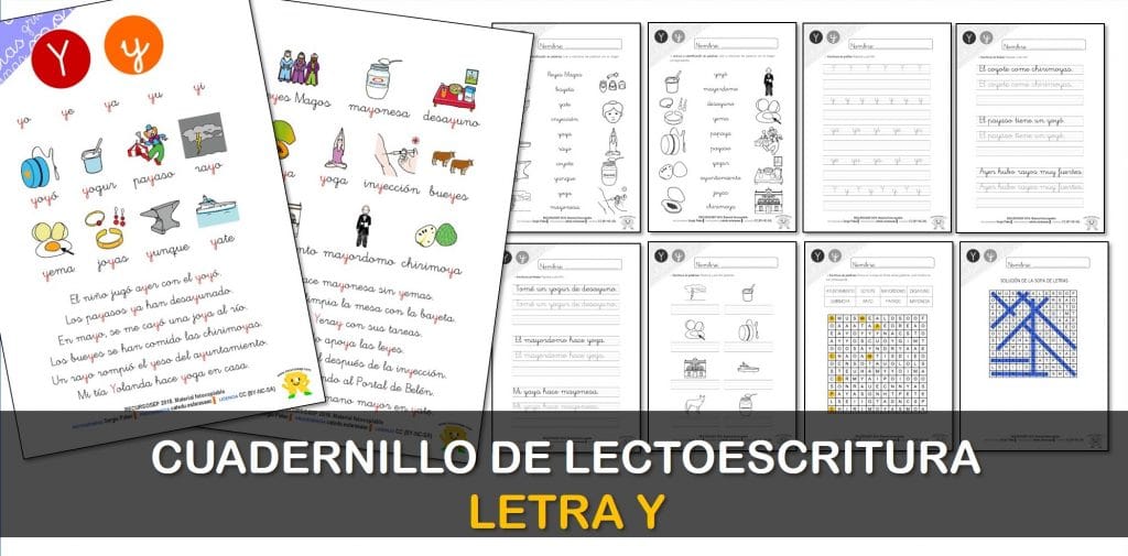 Cuadernillo de lectura y escritura: letra Y