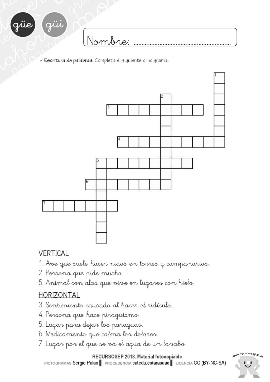 Cuadernillo de lectura y escritura: GÜE – GÜI