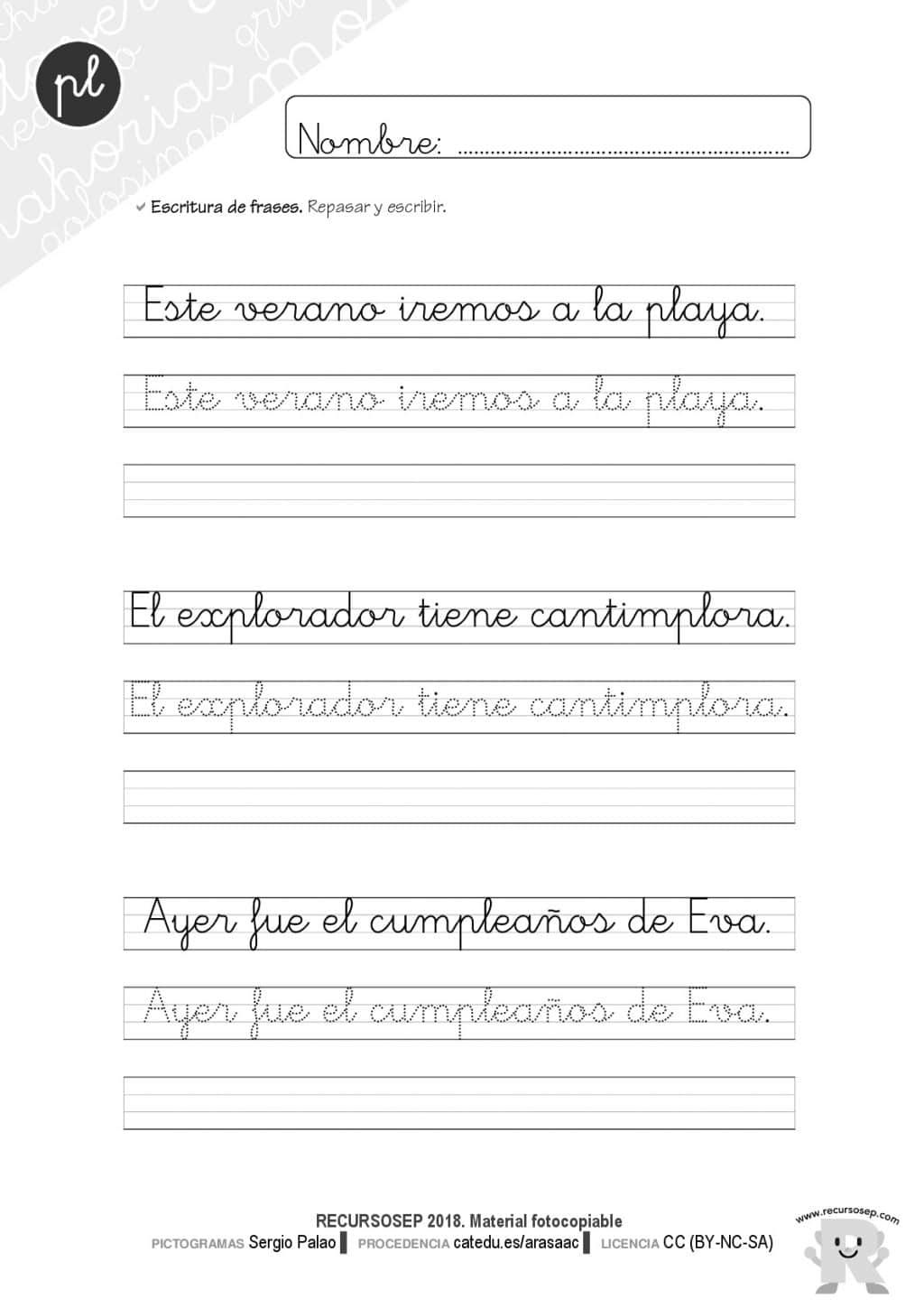 Cuadernillo de lectura y escritura: trabada PL