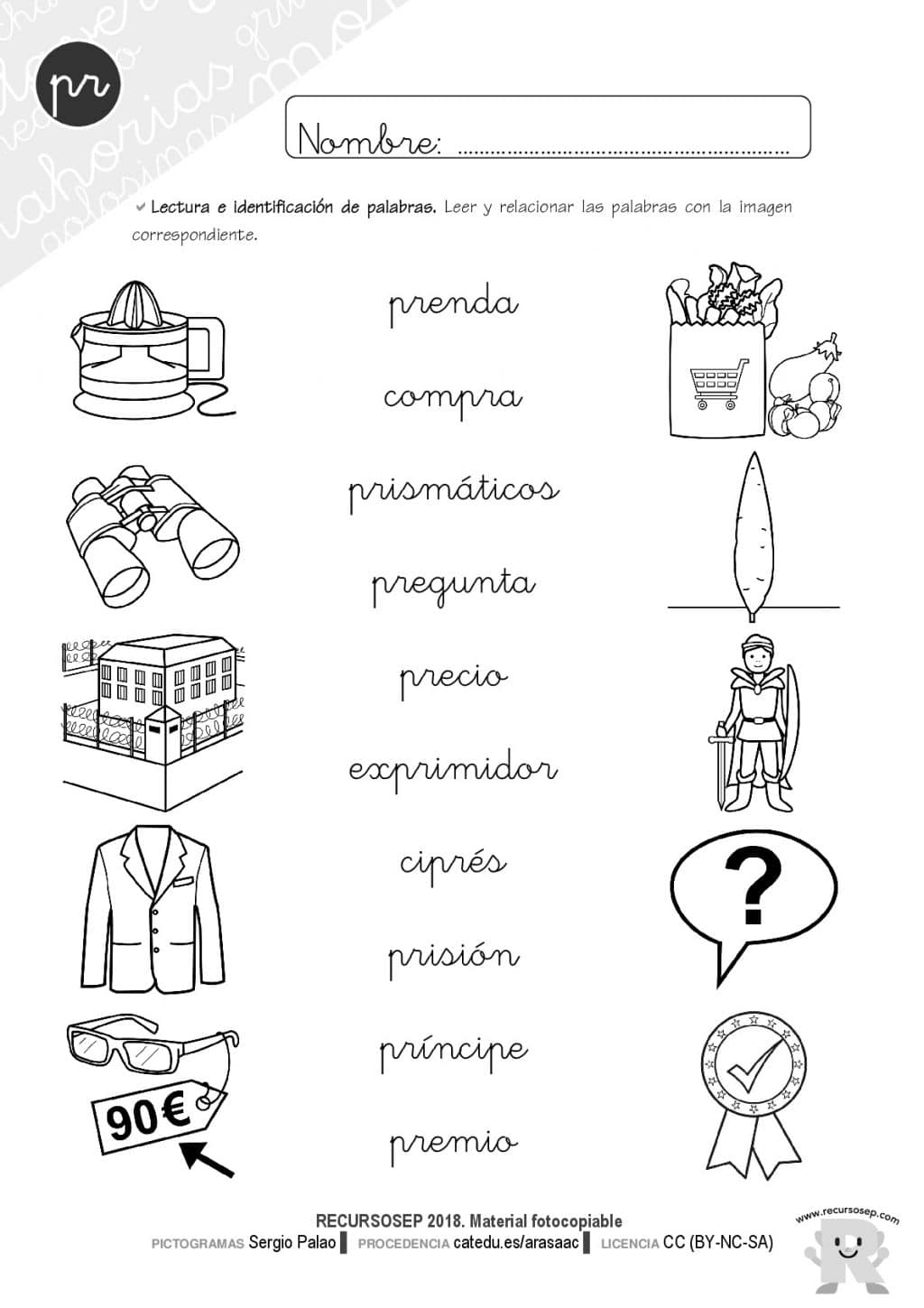 Cuadernillo de lectura y escritura: trabada PR