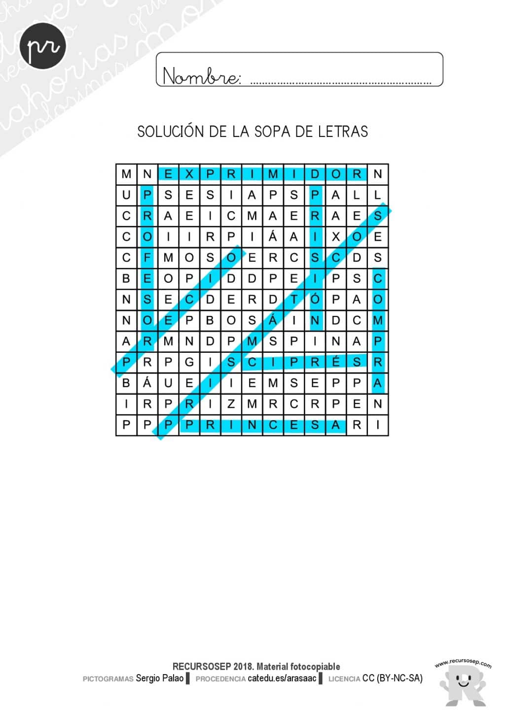 Cuadernillo de lectura y escritura: trabada PR