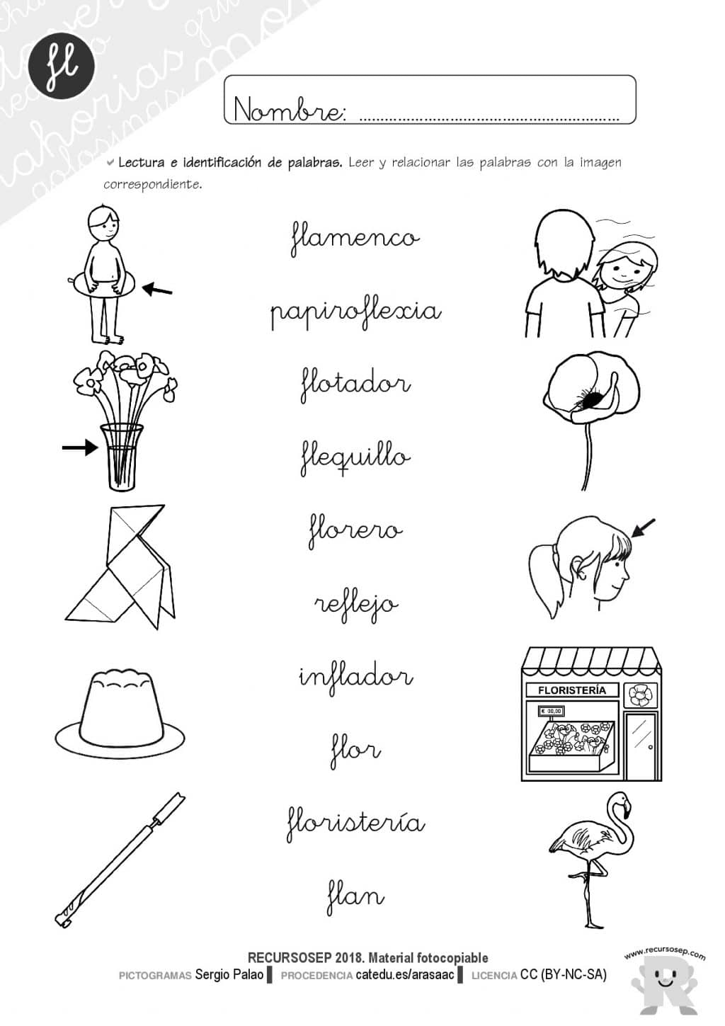 Cuadernillo de lectura y escritura: trabada FL