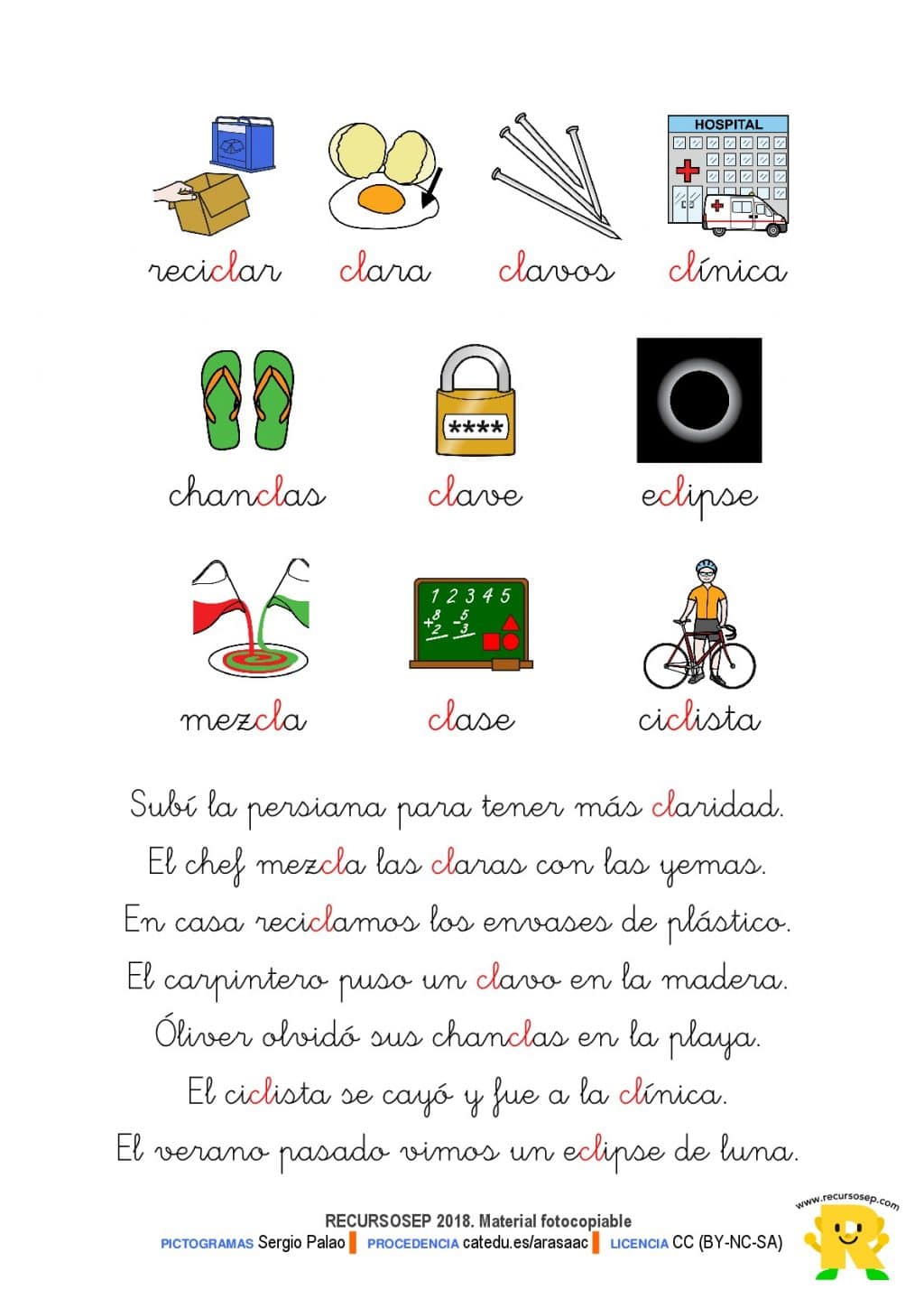 Cuadernillo de lectura y escritura: trabada CL