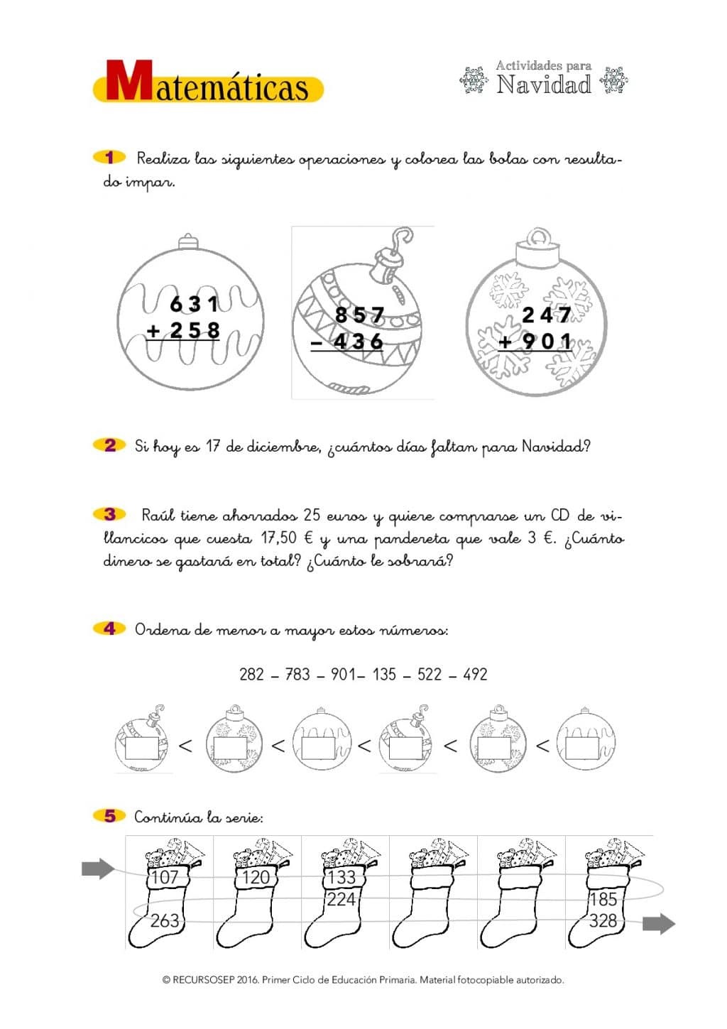 MÁS DE 40 ACTIVIDADES NAVIDEÑAS para el aula y para casa [GRATIS]