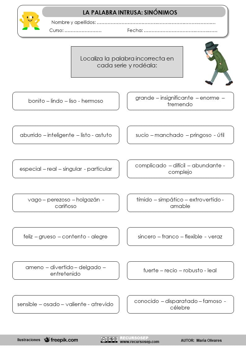 palabra intruso sinonimos