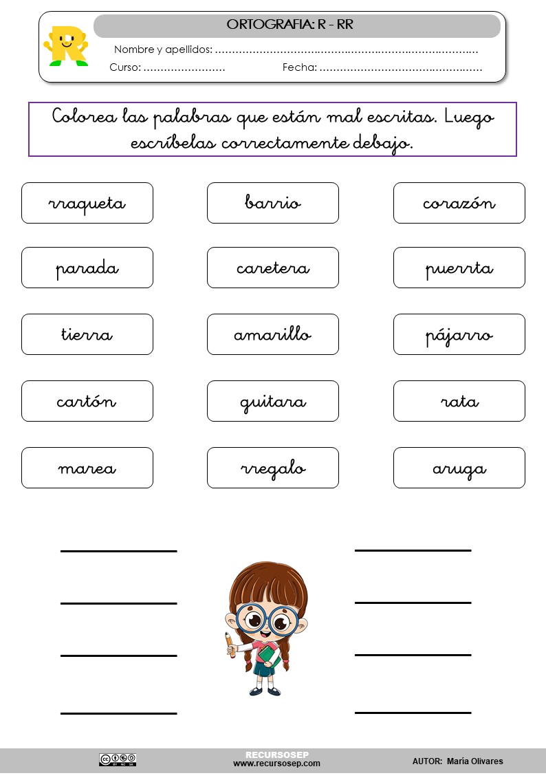 ortografia r rr