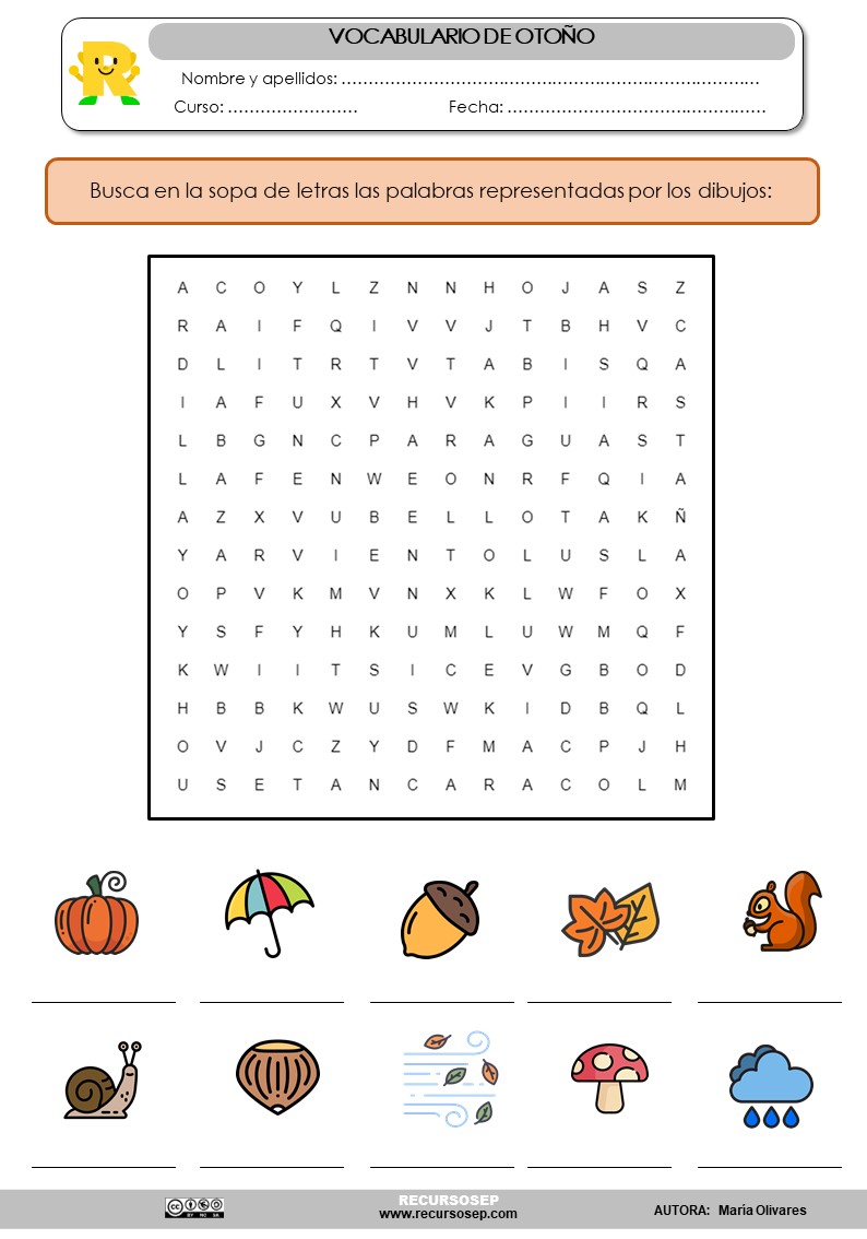 SOAP DE LETRAS otoño