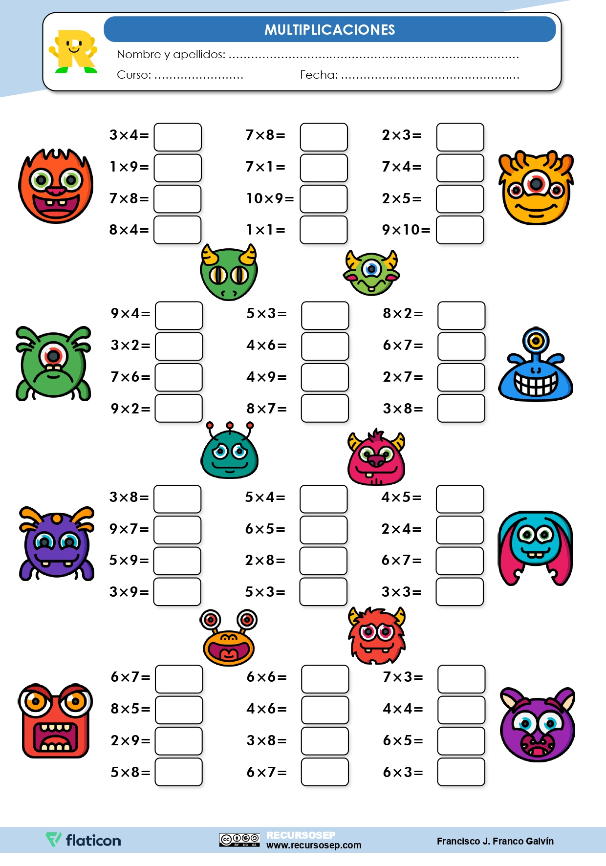 Calculo Mental De Tablas De Multiplicar Interactive Worksheet Sexiz Pix