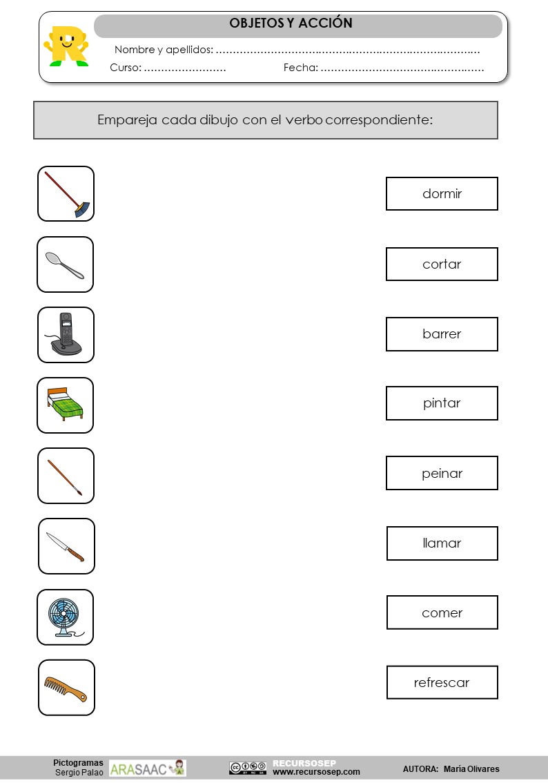 objetos y accion