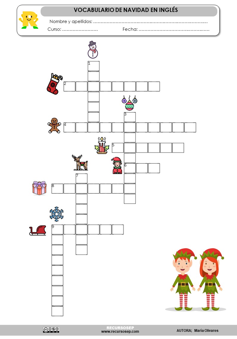 Crucigrama De Navidad