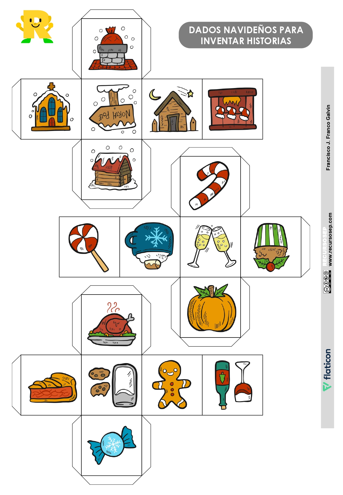Story cubes – 9 DADOS para contar historias NAVIDEÑAS