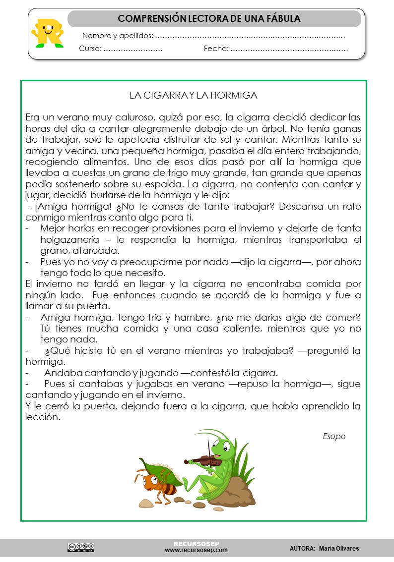Fabulas Con Ejercicios Fabulas Con Ejercicios