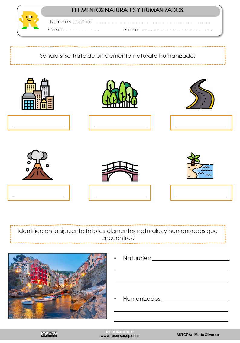 elementos naturales y humanizados