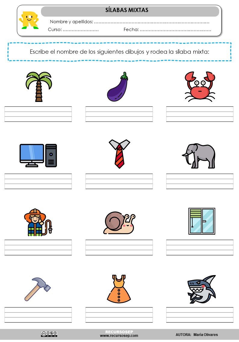 Problemas De Palabras Mixtas 15 Ideas De Palabras Con Sílabas Mixtas