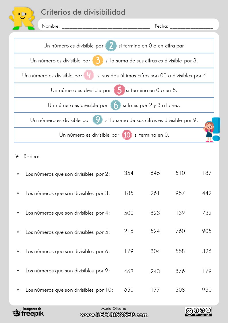 criterios divisibilidad criterios divisibilidad