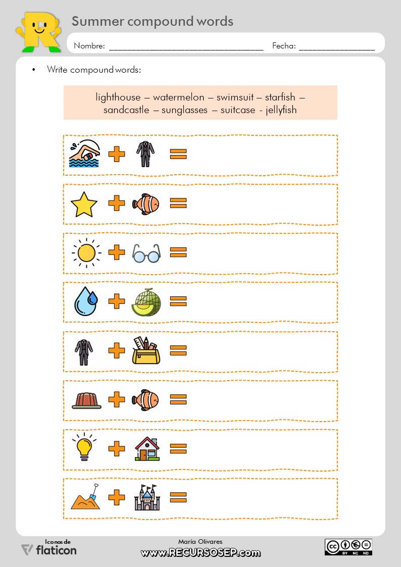 summer compound words