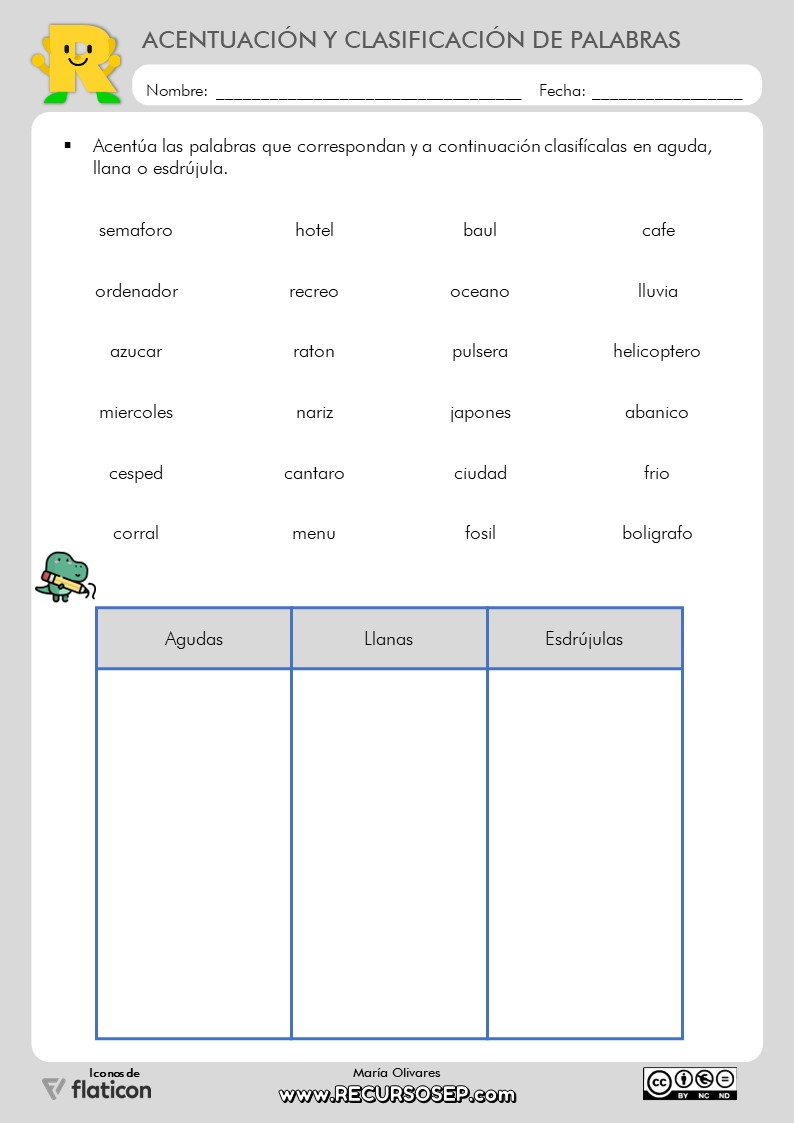 acentuación y clasificación de palabras (1)