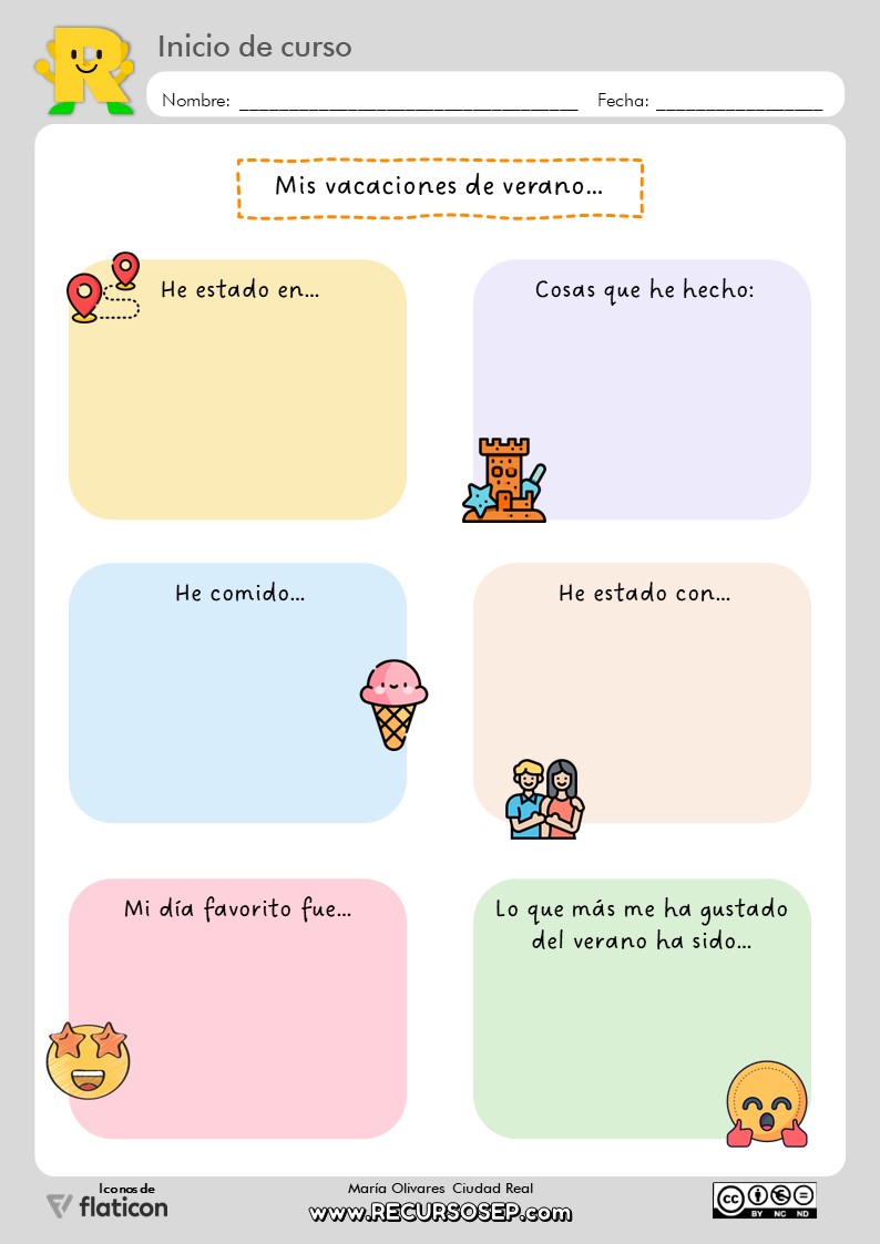 Hojas De Restas Para Verano Fichas Para Vacaciones Actividades De