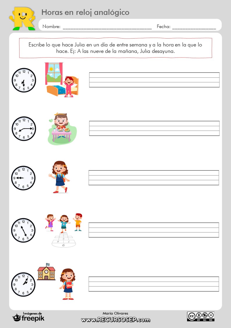 rutina diaria reloj analógico (1)