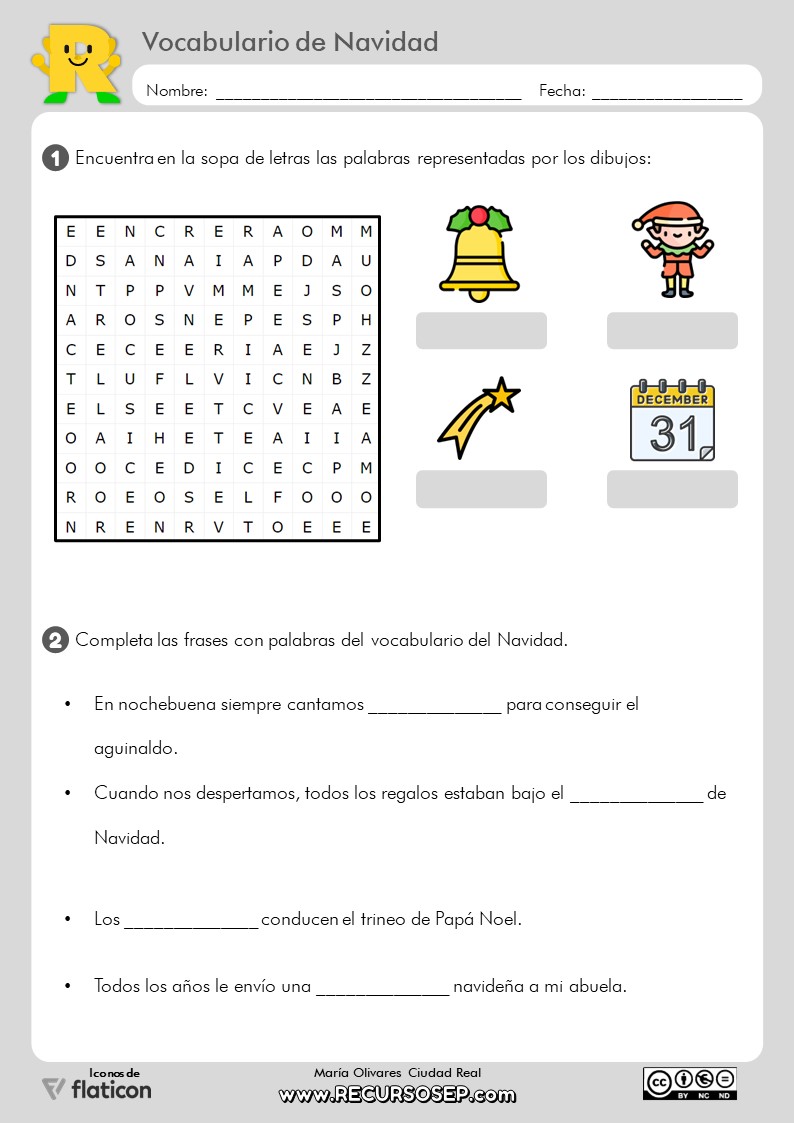 actividades vocabulario navidad (1)