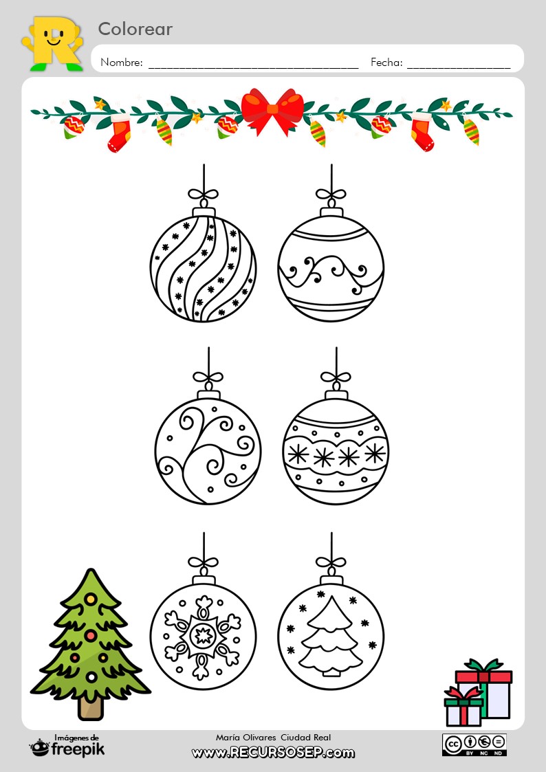 colorear bolas navidad (1)