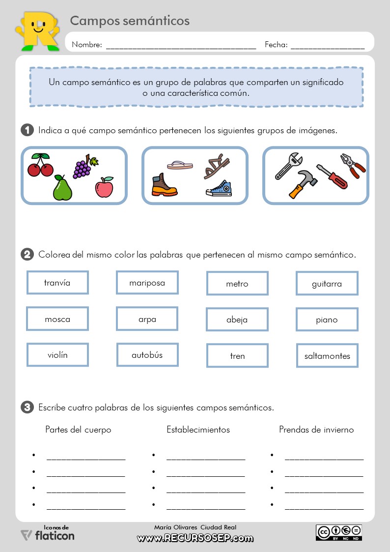ficha campos semanticos