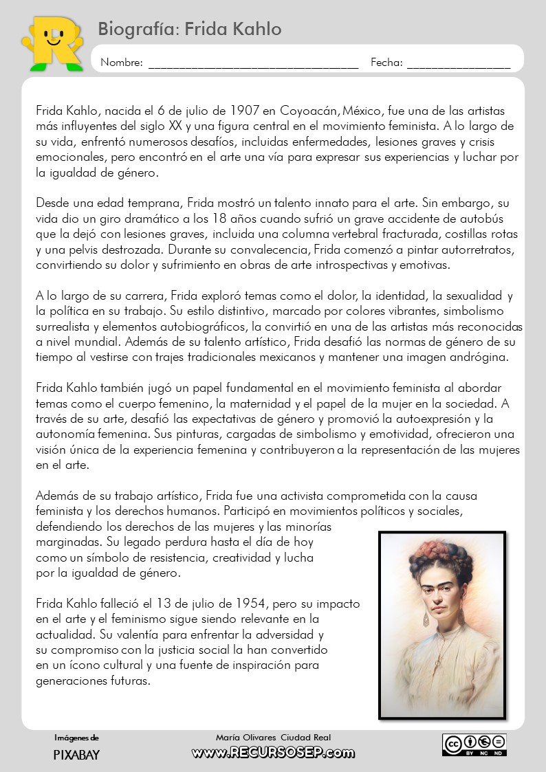 biografía Frida Kahlo (1)