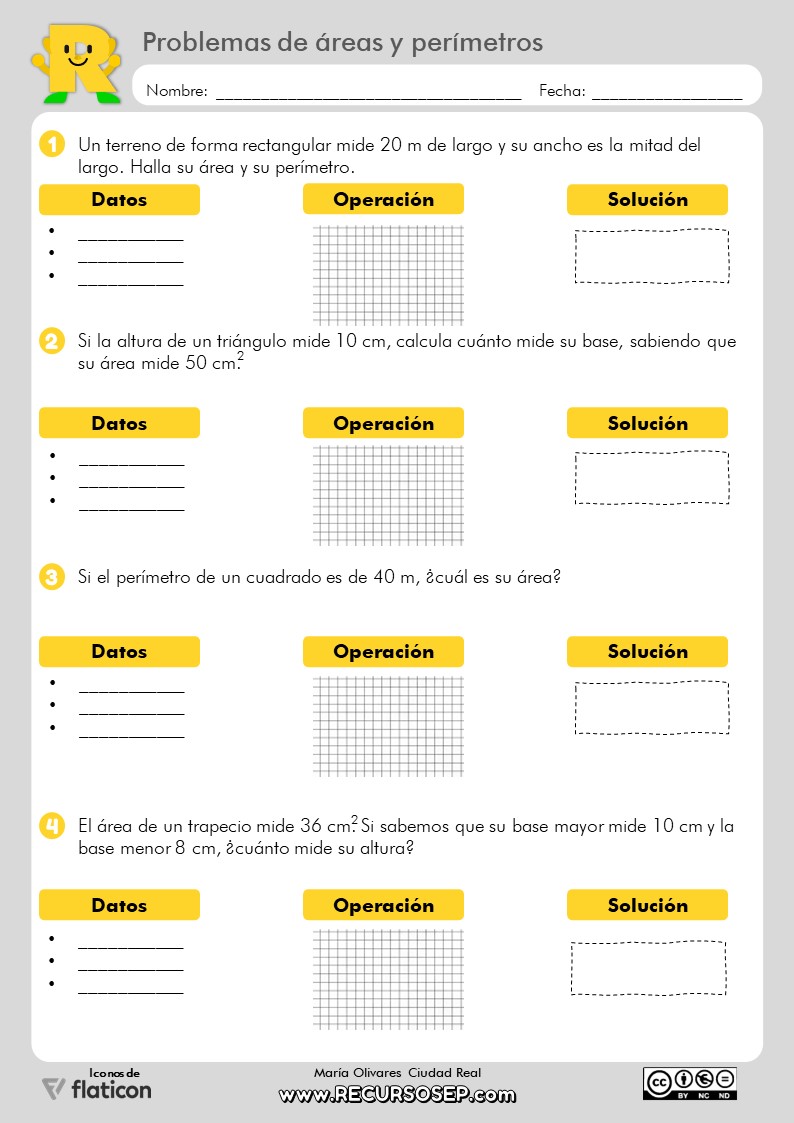 problemas areas y perimetros