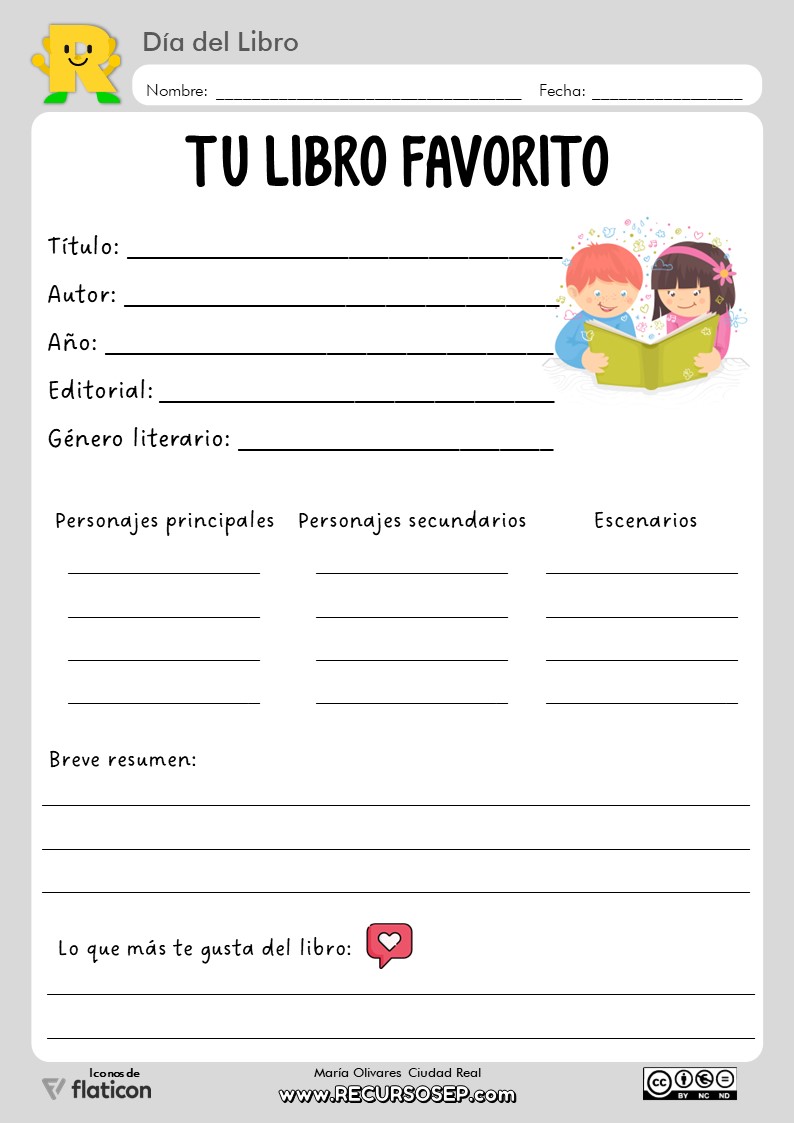 ficha libro favorito
