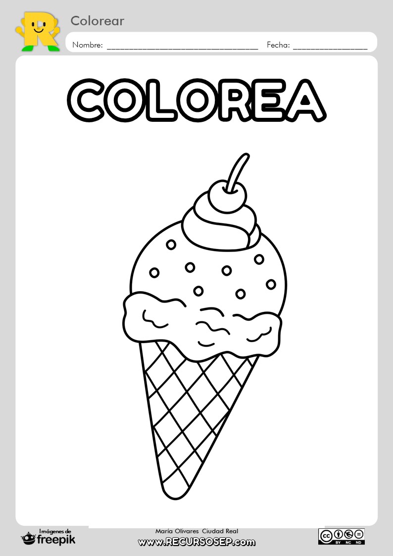 fichas colorear helados (3)