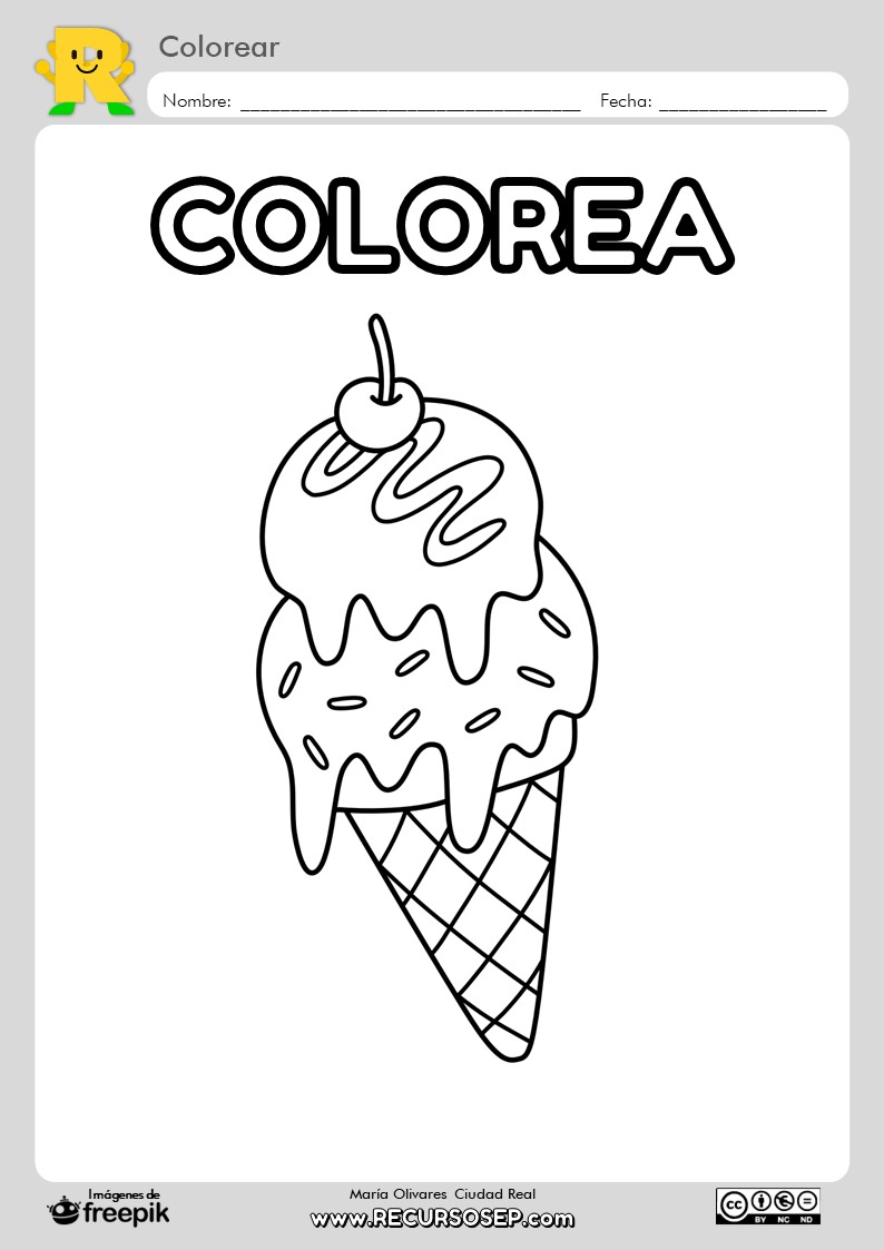 fichas colorear helados (5)