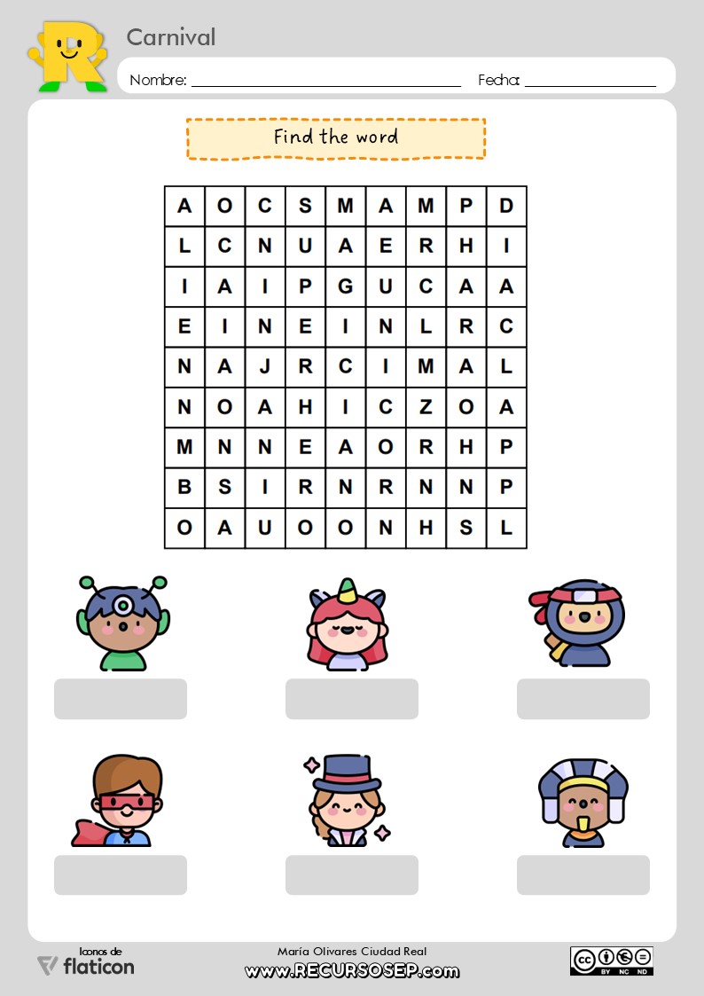 carnival word search (2)