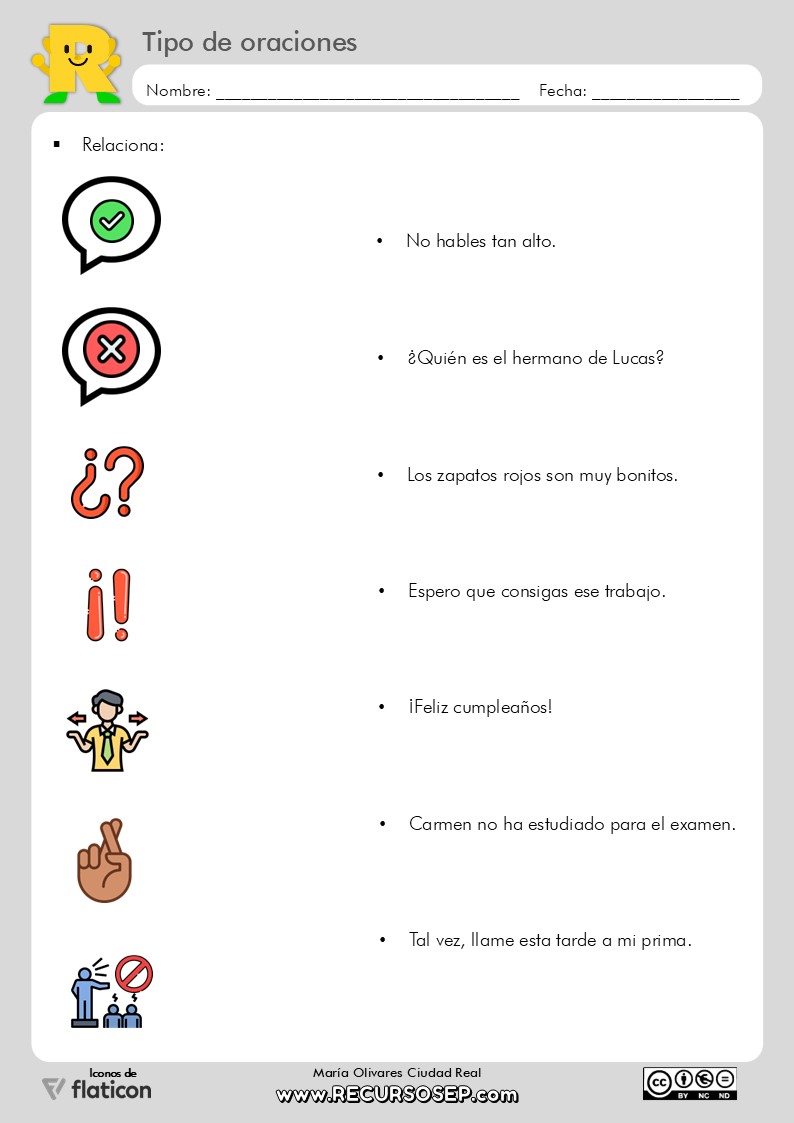 Tipo de oraciones (3)