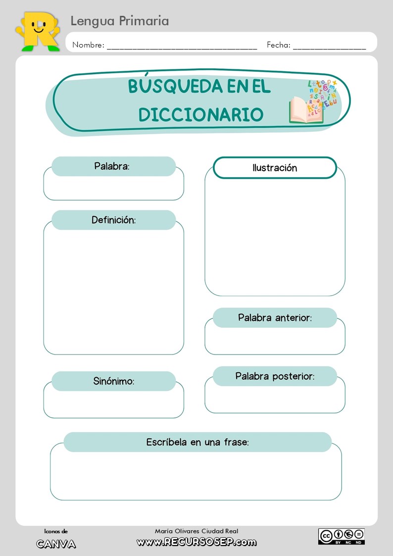 plantilla busqueda diccionario